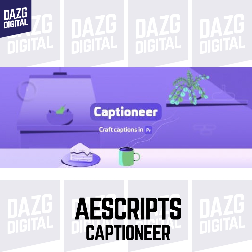 Jual Aescripts Captioneer v1.2.25.5 plugin plugins for After Effects PLUGIN D69 | Shopee Indonesia