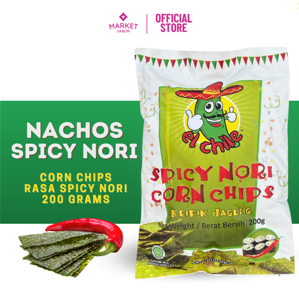 Jual Nachos Chips El Chile 200g | Corn Tortilla Chips Rasa Spicy Nori ...