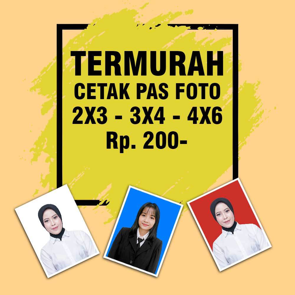 Jual CETAK PAS FOTO 2X3 3X4 4X6 | Shopee Indonesia