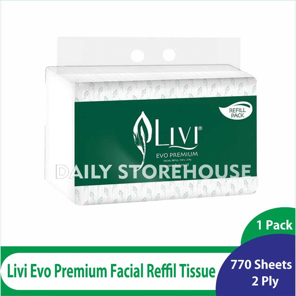 Jual Tissue Facial Livi Evo Premium Refill 770 Sheets 2 Ply | Shopee ...