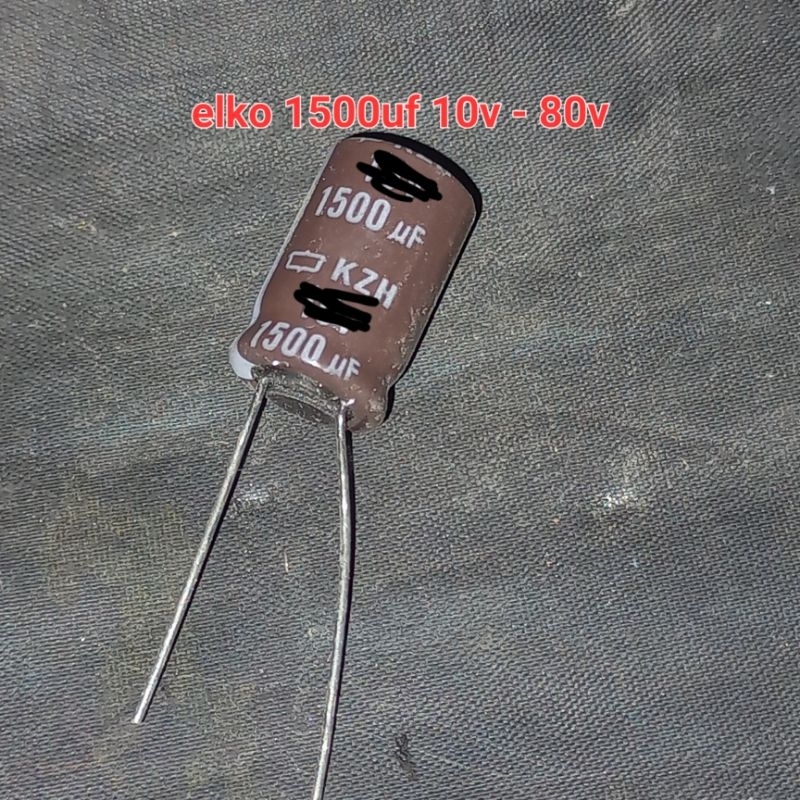 Jual Elko 1500UF 10V 16V 25V 35V 50V 63V 80V kapasitor nippon chemicon elco 1500U | Shopee Indonesia