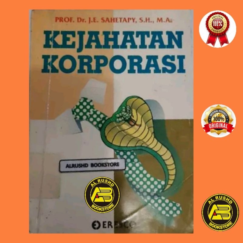 Jual Buku (Ori 100%) KEJAHATAN KORPORASI ~ J. E. SAHETAPY | Shopee ...