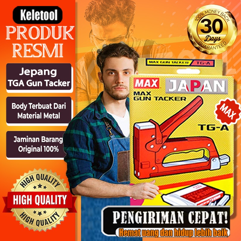 Jual stapler tembak gun tacker tg-a max guntacker alat stapler tembak ...