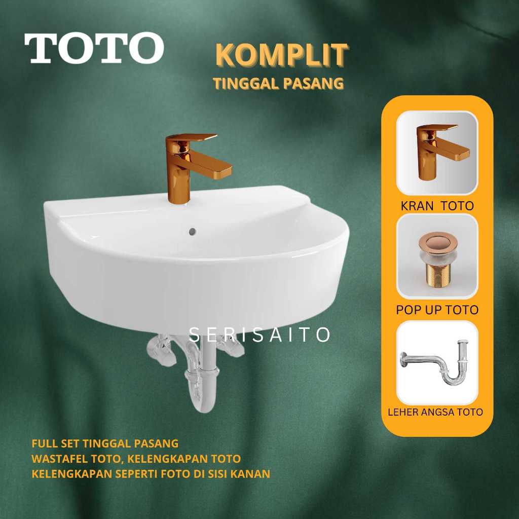 Jual Wastafel Gantung TOTO Estetik Minimalis / Washtafel LW897CJ LW 897 CJ | Shopee Indonesia