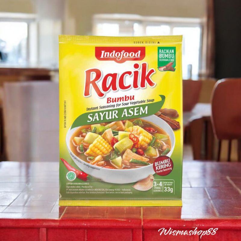 Jual BUMBU RACIK SAYUR ASEM INDOFOOD KEMASAN 33 GRAM / BUMBU KERING ...