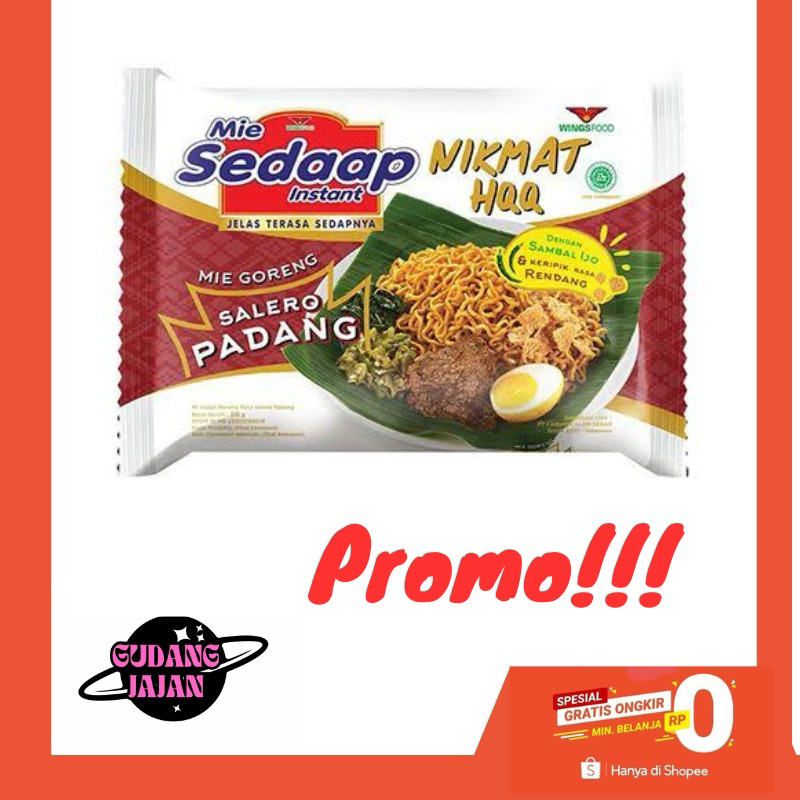 Jual Mie Sedap Salero Padang (Mie goreng rasa nasi padang) | Shopee ...
