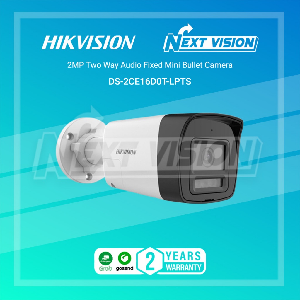 Jual DS-2CE16D0T-LPTS - HIKVISION ANALOG 2MP TWO WAY AUDIO BULLET CAMERA | Shopee Indonesia