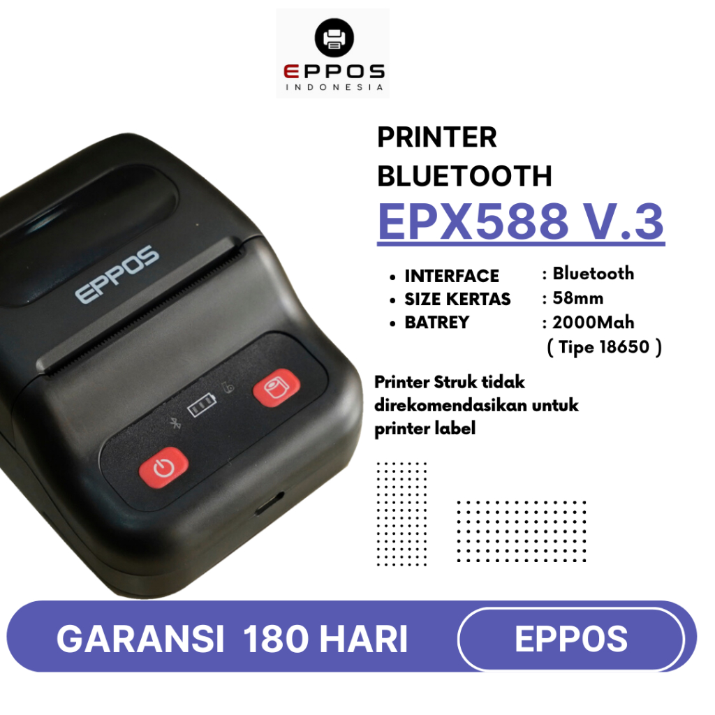 Jual Mini Printer Bluetooth EPPOS EPX588 V.3 | Shopee Indonesia