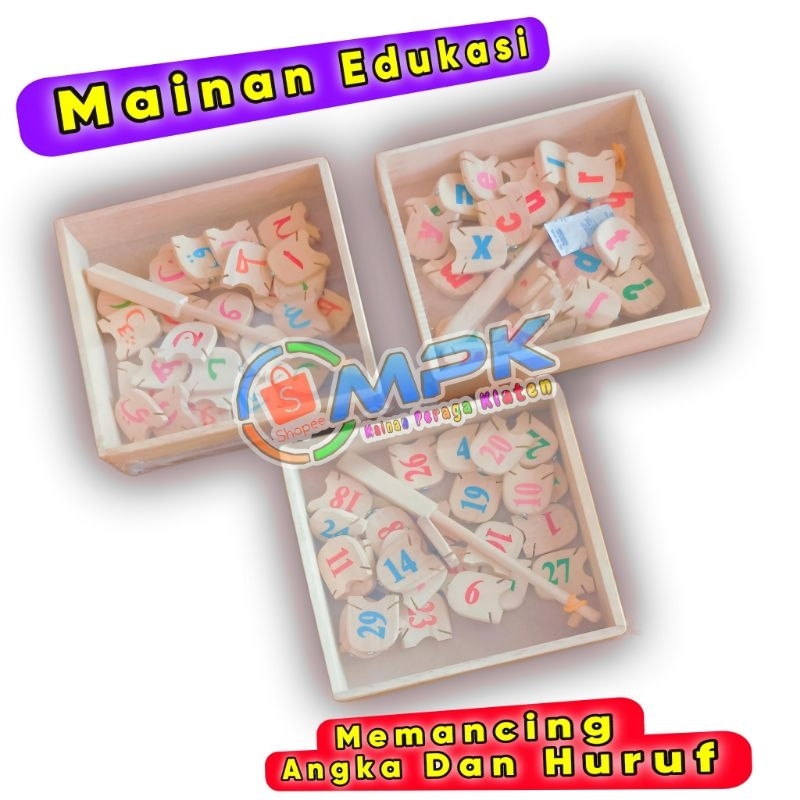 Jual MAINAN EDUKASI MEMANCING ANGKA MEMANCING HURUF ALPABET MEMANCING ...