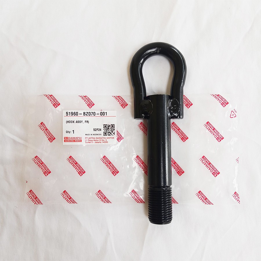 Jual Towing Hook Besi Cantolan Derek Depan Avanza Xenia Original Daihatsu 51960-BZ070-001 ...