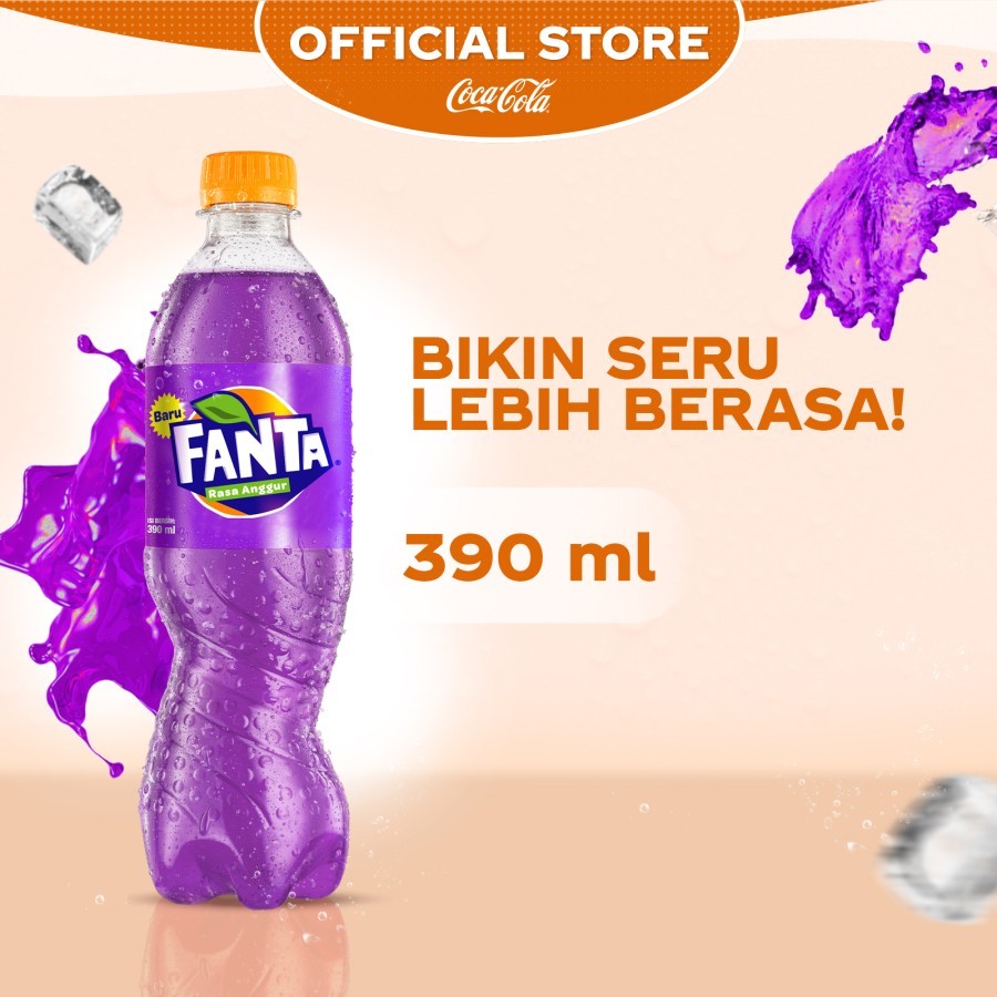Jual Fanta Grape Rasa Anggur Minuman Soda - Botol 390ml | Shopee Indonesia
