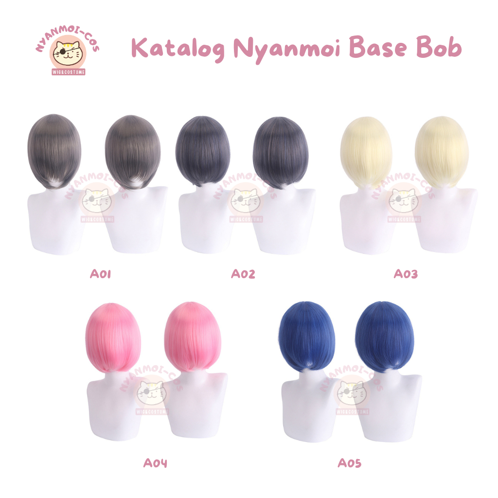 Jual Wig Base Cosplay Bob cap sisir | Shopee Indonesia