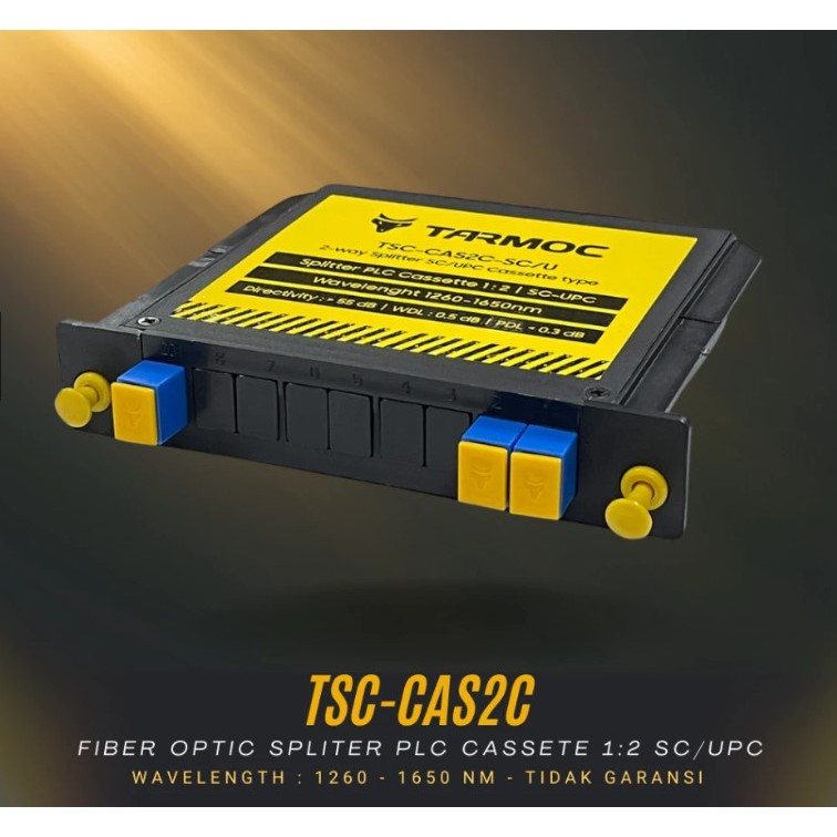 Jual Tarmoc Splitter 1:2 SC/UPC | Splitter FO 1:2 Box Cassette Fiber ...