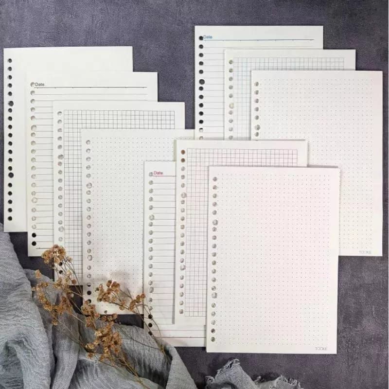 Jual LOOSE LEAF A5 , B5 - KERTAS BINDER - KERTAS FILE GRID ,LINE , DOTTED ,BLANK | Shopee Indonesia