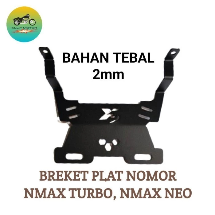 Jual bracket Breket Plat Nomor Nmax Turbo, Nmax TURBO Techmax, NMAX Neo ...