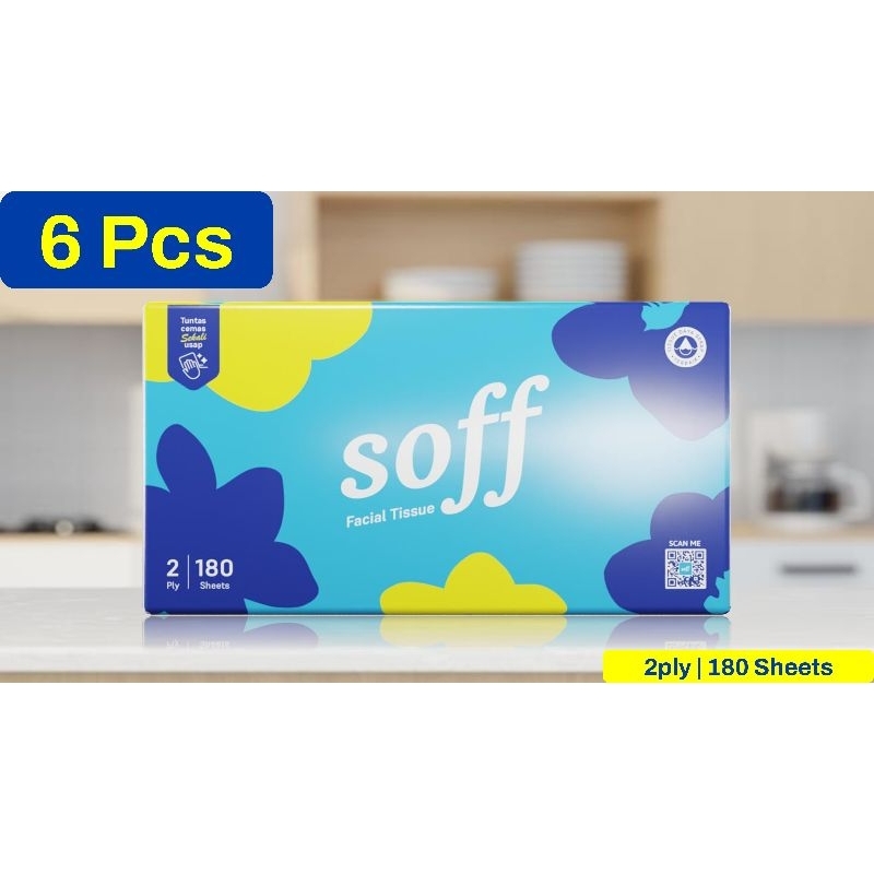 Jual Tissue Soff 180s 2ply ( 6 Pcs ) | Shopee Indonesia