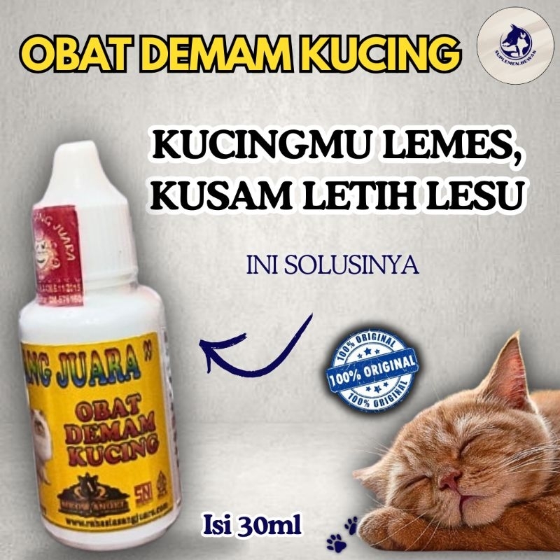 Jual OBAT Menurunkan Sakit Demam Untuk Kucing 30ml | Shopee Indonesia
