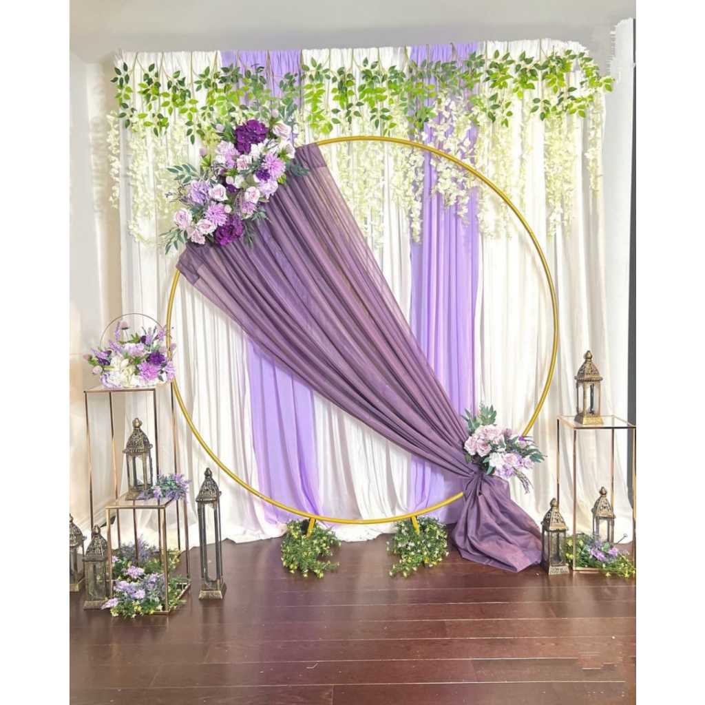 Jual DEKORASI PERNIKAHAN DAN LAMARAN MODEL LINGKARAN ELEGANT/BACKDROP ...