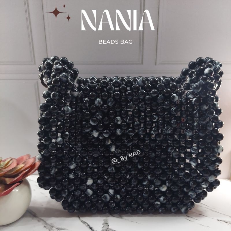 Jual Nania beads bag/tas sling bag/tas manik manik /pearl bag/beads bag ...