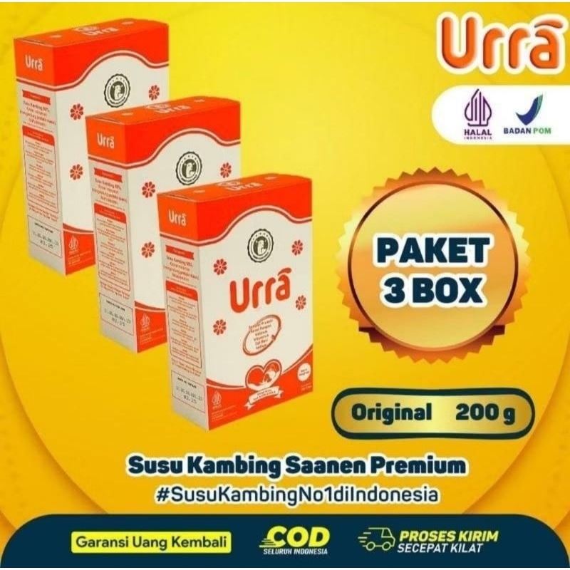 Jual Paket 3 Box Susu Urra - Susu Kambing Original Anti Prengus Sumber ...