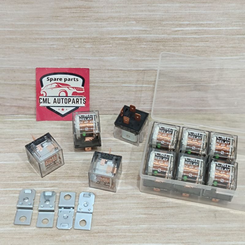 Jual Relay Transparan Kaki 4 12 Volt 40 Ampere Untuk Mobil Dan Motor ...