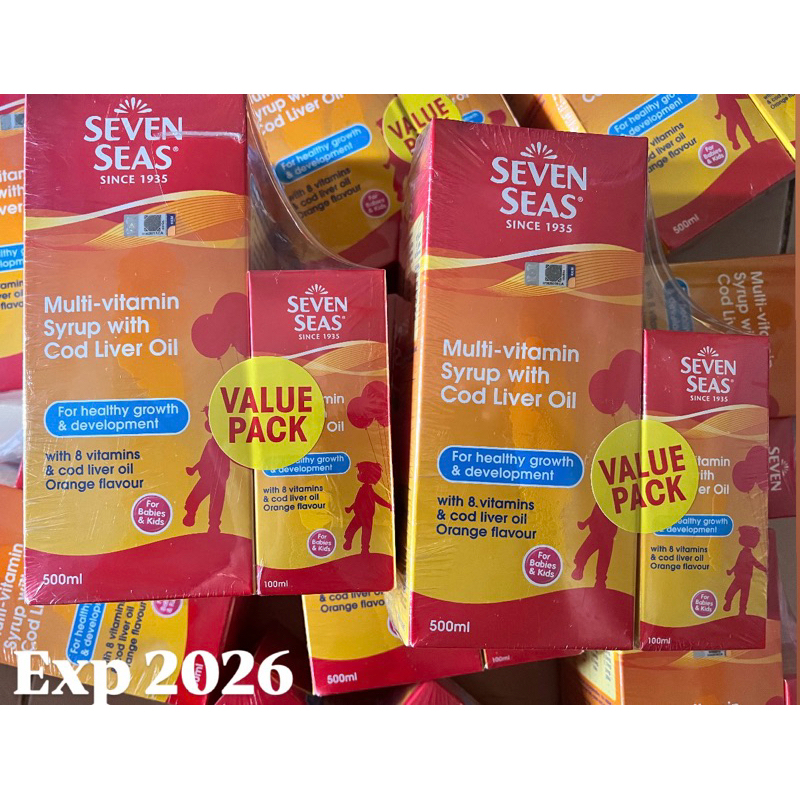 Jual Seven Seas Multivitamin Syrup With Cod Liver Oil EXP 2026 original ...