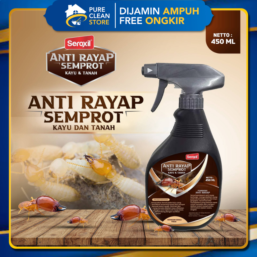 Jual SEMPROTAN PEMBASMI RAYAP KAYU SEROXIL (100% AMPUH) Cairan Spray ...