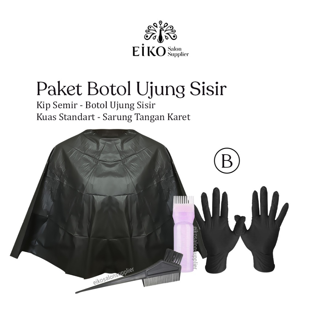 Jual Set Pewarna Cat Rambut Botol Aplikator Semir Ujung Sisir Salon ...