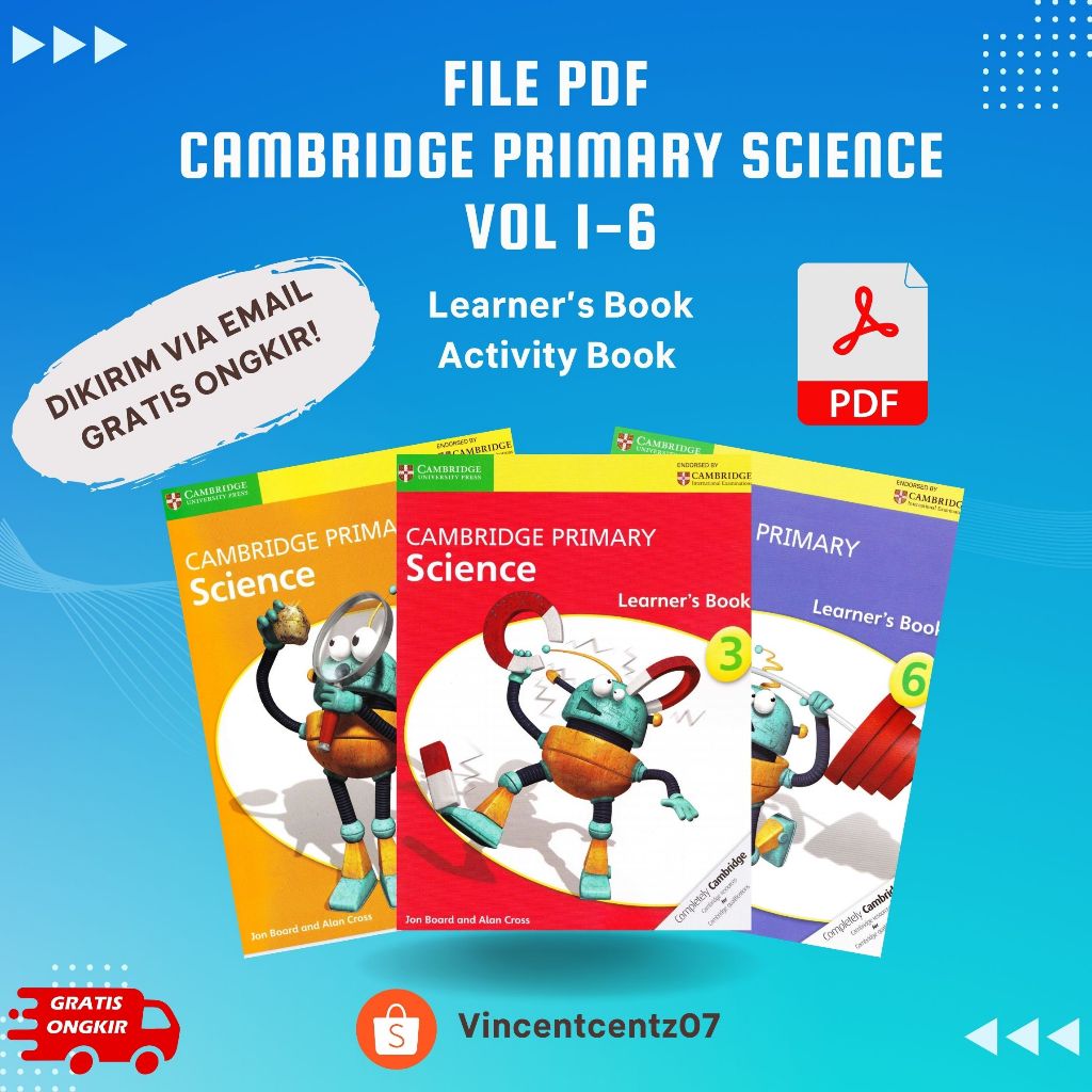 Jual File – Primary Cambridge Science Volume 1,2,3,4,5,6 Learner’s Book ...