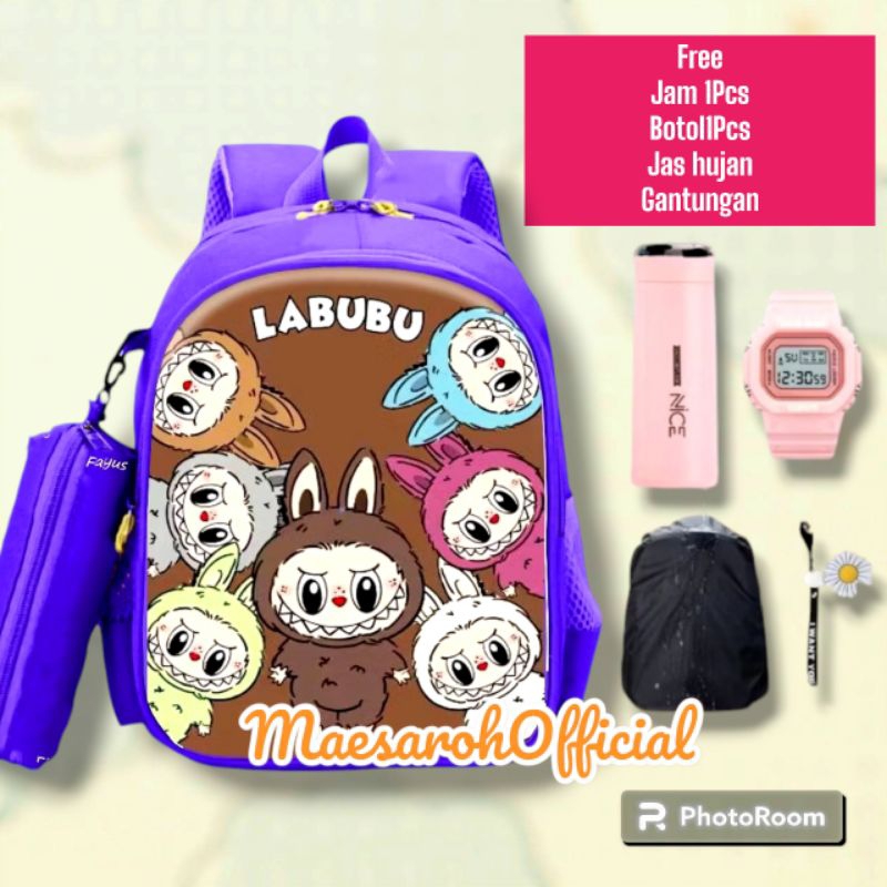 Jual VIRAL LABUBU Tas Sekolah Anak Karakter Boneka Labubu Tas Ransel Labubu Bisa COD - Fashion ...