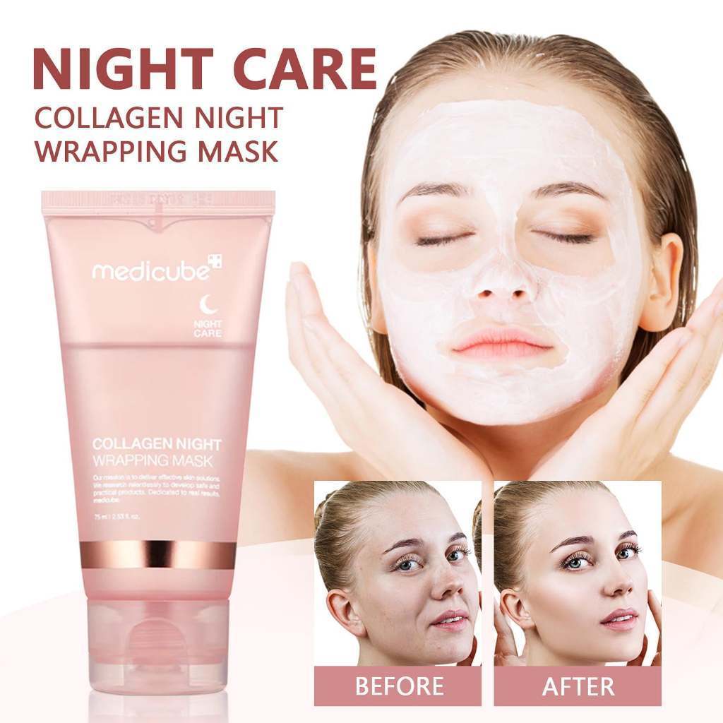 Jual Medicube Collagen Night Wrapping Mask 75ml/Wrapping Mask | Shopee ...