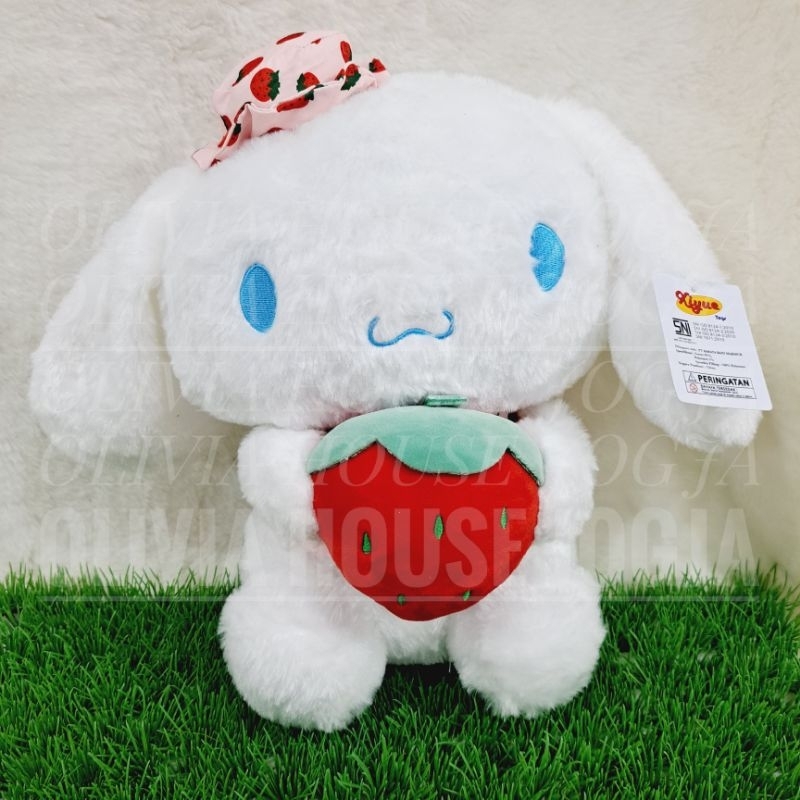 Jual Boneka Cinnamoroll Topi Strawberry 12" Boneka Cinnamoroll ...