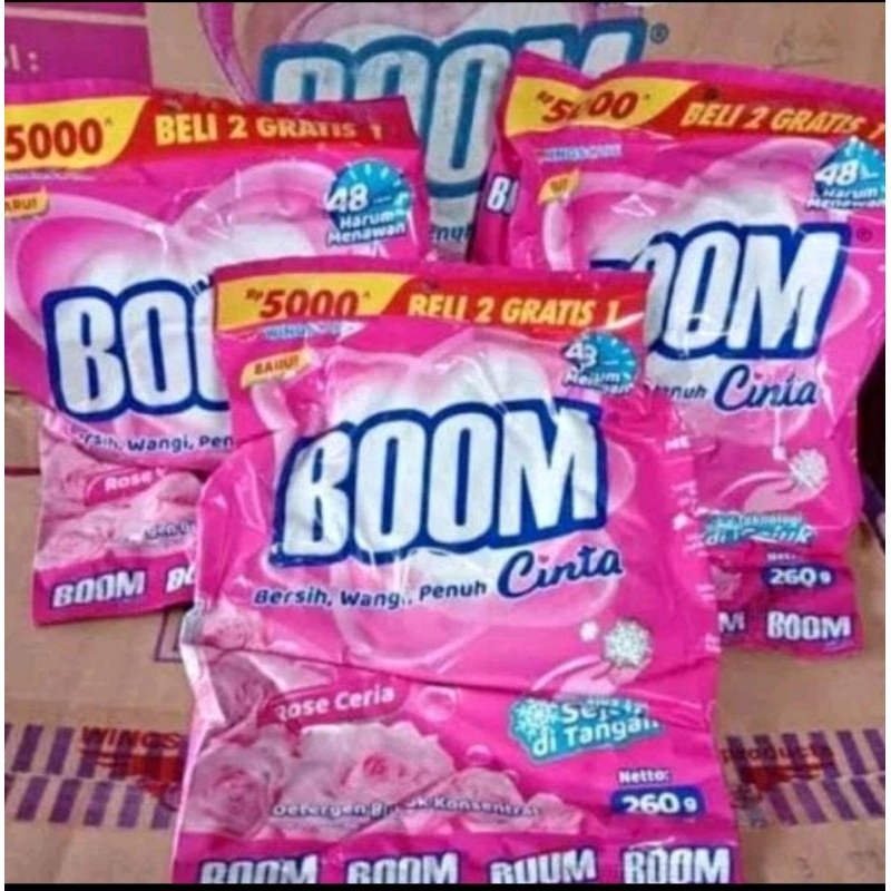Jual Deterjen BOOM 260gr Deterjen Pencuci dan Pewangi Pakaian | Shopee ...