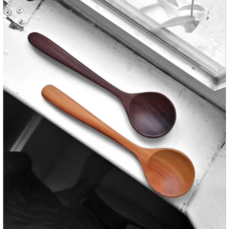 Jual Sendok Kayu | SENDOK SUP - wooden soup spoon | Shopee Indonesia