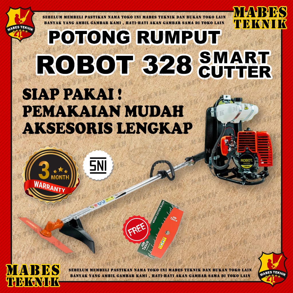 Jual MESIN POTONG RUMPUT 2 TAK / ROBOT 328 / SMART CUTTER BRUSH CUTTER ...
