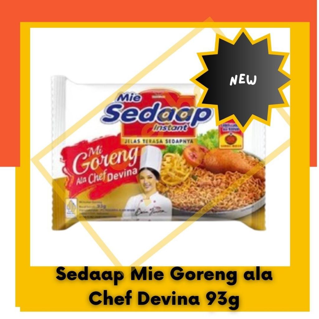 Jual Sedaap Mie Goreng Ala Chef Devina 93g Per Pcs Mie Instan | Shopee ...