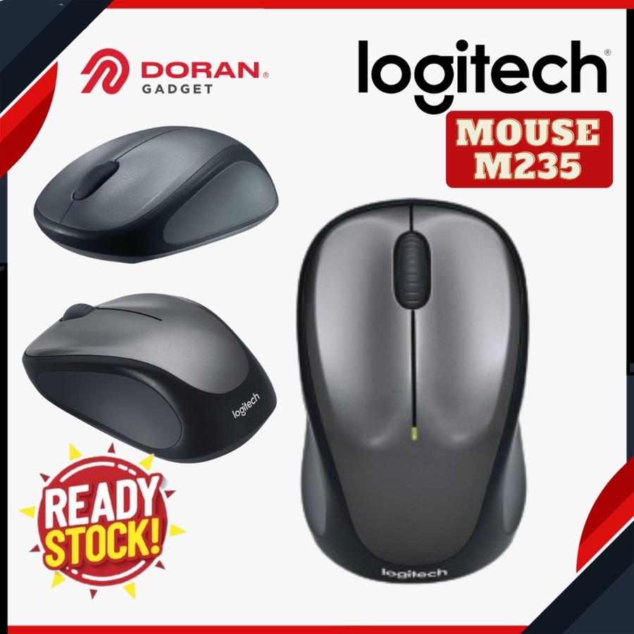 Jual Logitech Mouse M235 Wireless High Definition Tracking 12 Month ...