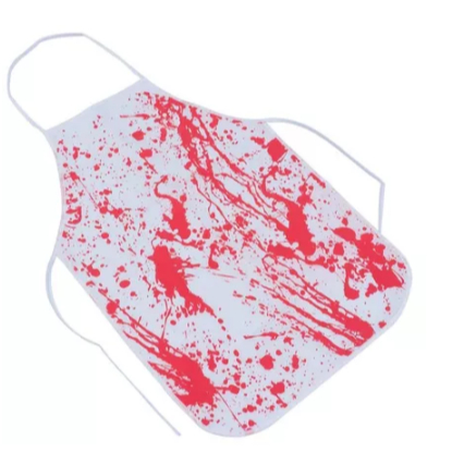Jual Celemek Apron Darah Cosplay Halloween Darah Killer Celemek Darah ...