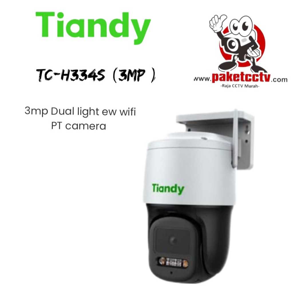Jual IP CAMERA TIANDY TC-H334S 3MP Dual Light EW PT Camera | Shopee ...