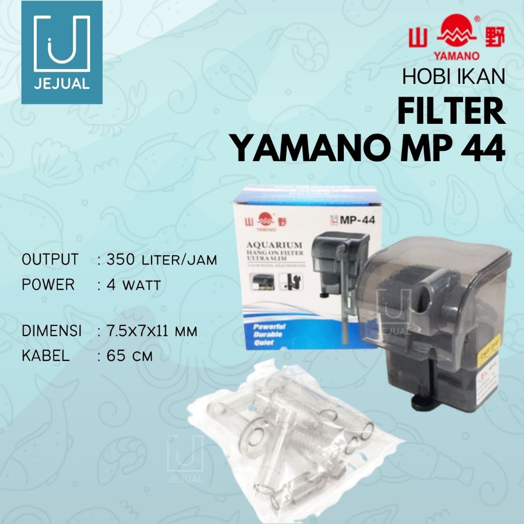 Jual Filter Gantung Aquarium YAMANO MP 44 Hang on Filter Aquascape MP44 ...