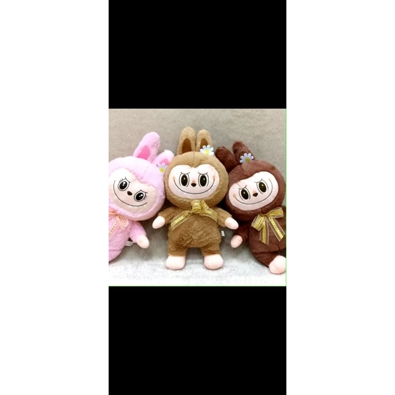 Jual boneka beruang LABUBU MONSTERS MACAROON /boneka LABUBU ukuran L ...