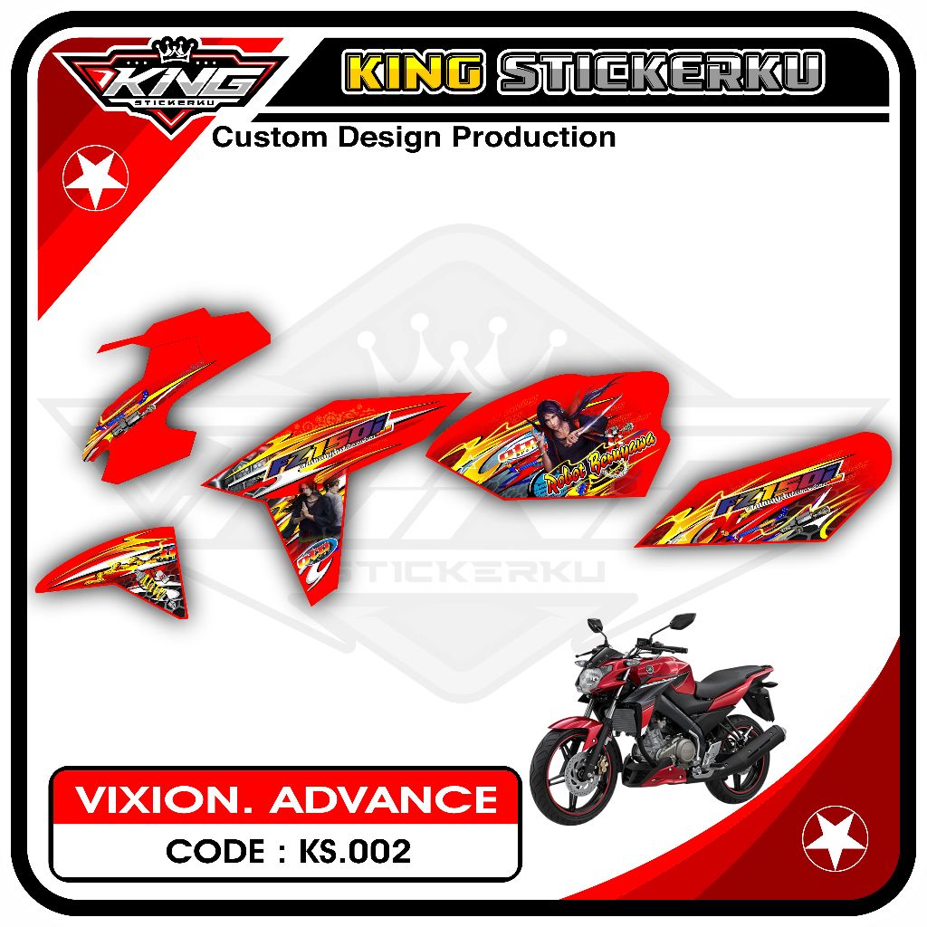 Jual Stiker Vixion Advance/NVA - Sticker Striping Standar Vixion ...