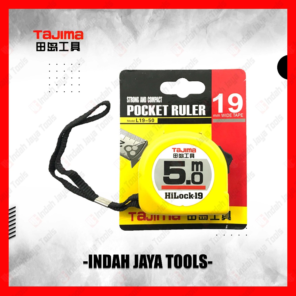 Jual TAJIMA Meteran Hi Lock 5 M - Rol Matic Pocket Ruler Alat Ukur ...