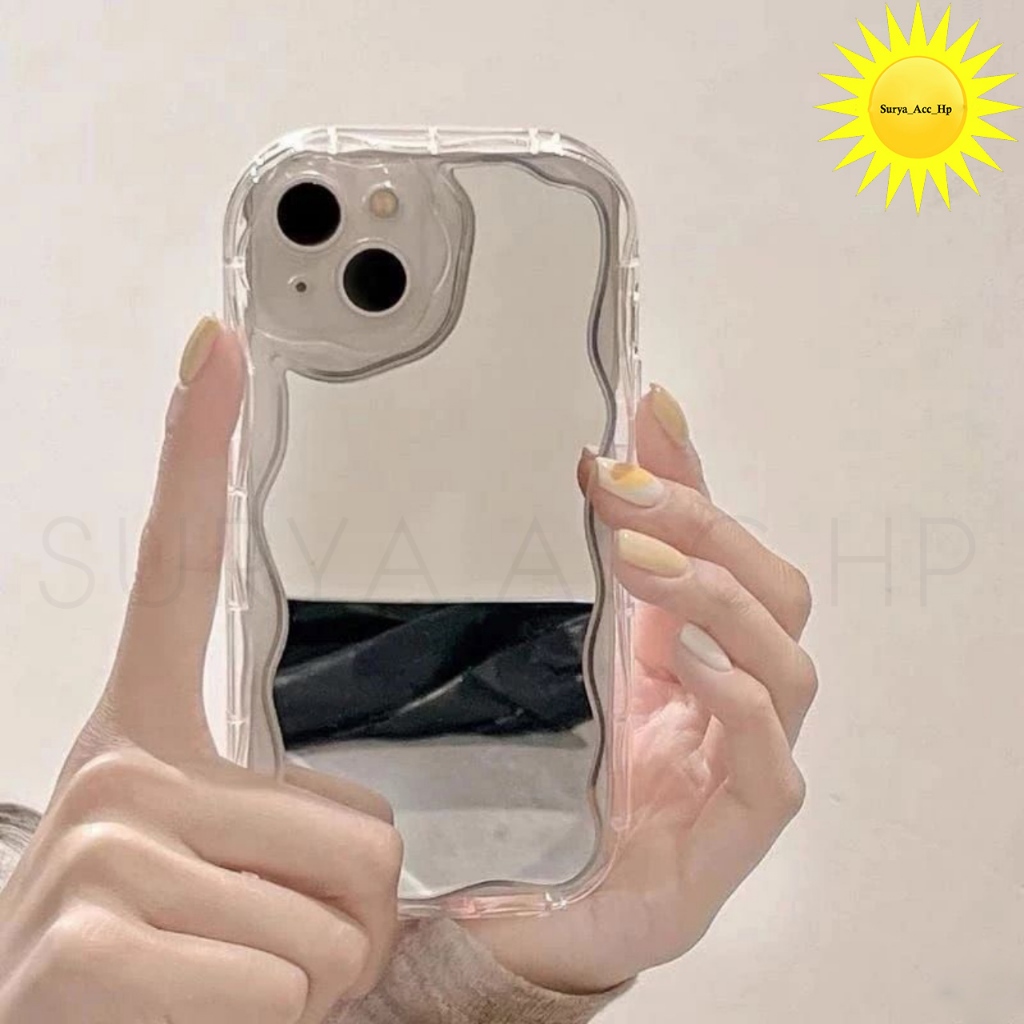 Jual Silikon Case Wave Mirror Cermin Tpu Cover For Samsung A02 A02s A03 A03 Core A03s A04 A04e ...
