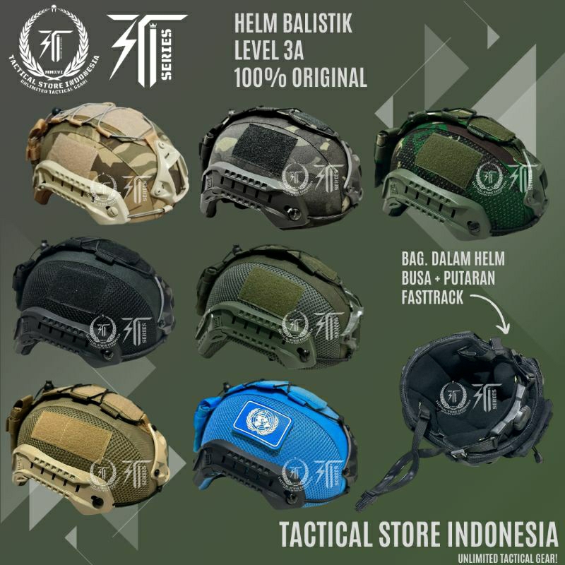 Jual HELM BALISTIK + PUTARAN FAST TRACK - Helm Tactical Asli Baja Anti ...