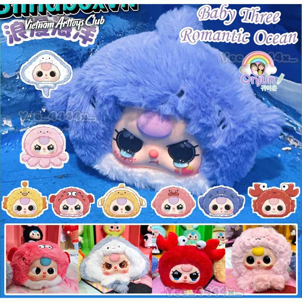Jual BLIND BOX PLUSHIE BABY THREE ROMANTIC OCEAN SERIES | Shopee Indonesia