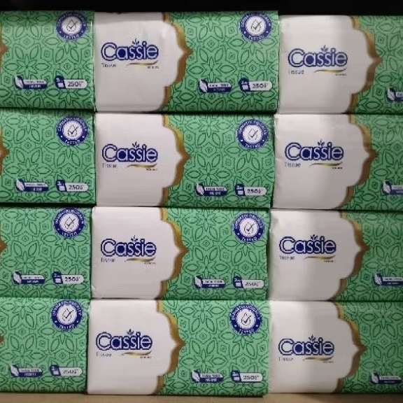 Jual Tissu / Tissue / Tisu Facial Cassie 250 Sheets 2 ply PAKET 6 PCS ...
