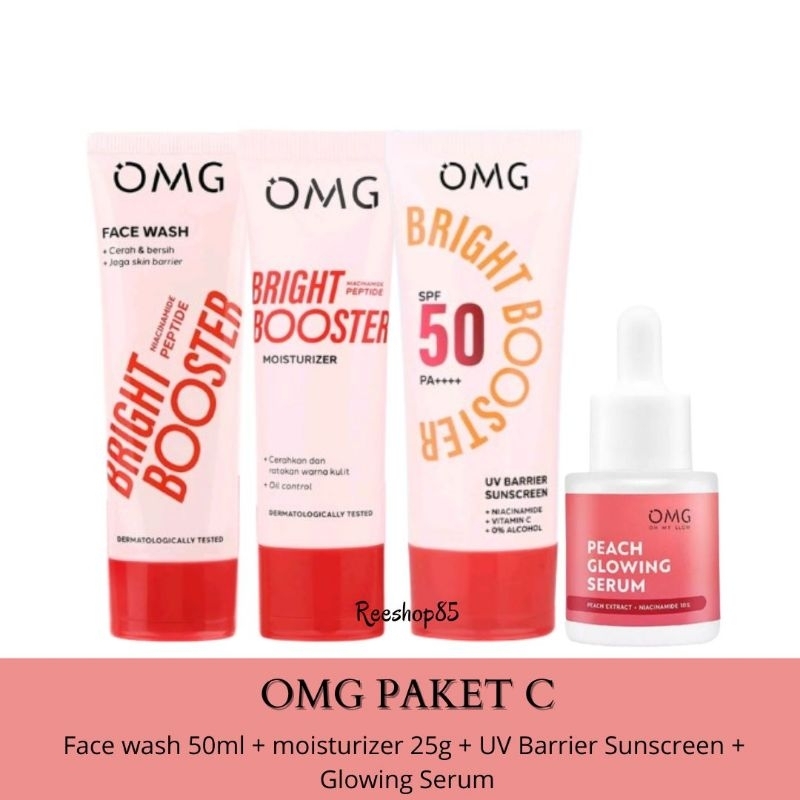 Jual OMG Oh My Glow Paket Skincare Lengkap Peach Glowing | OMG Skincare ...