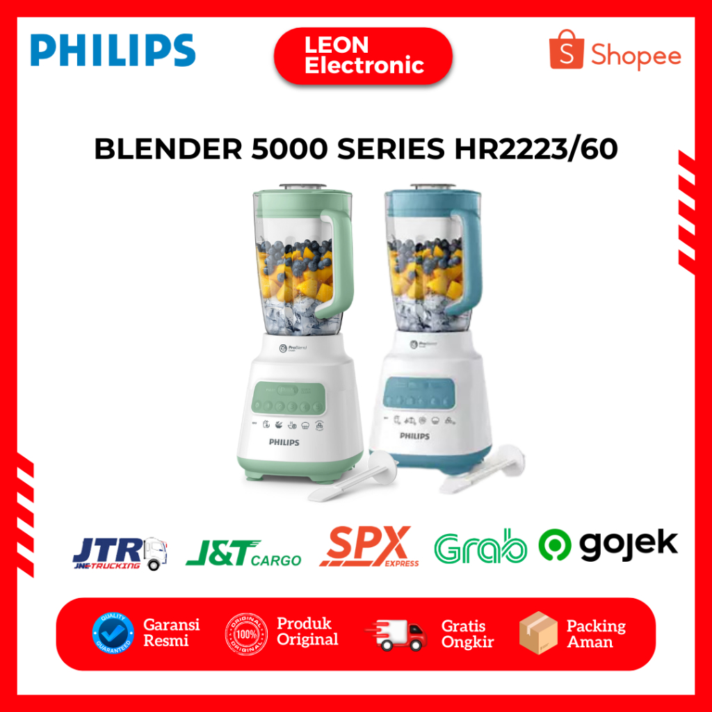 Jual Philips Blender HR2223/70 2 Liter - 5000 Series - Blender Jus ...