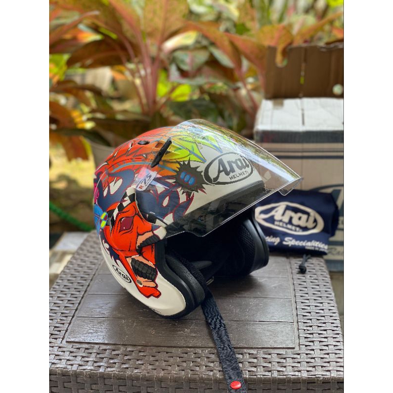 Jual Arai Ram 4 Russel White Doff (Rare) Not TSR/Scoot/Ahp | Shopee ...